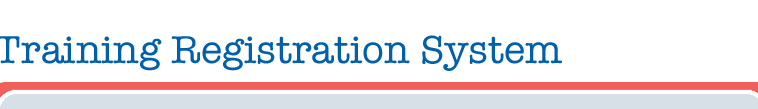 Training Registration System